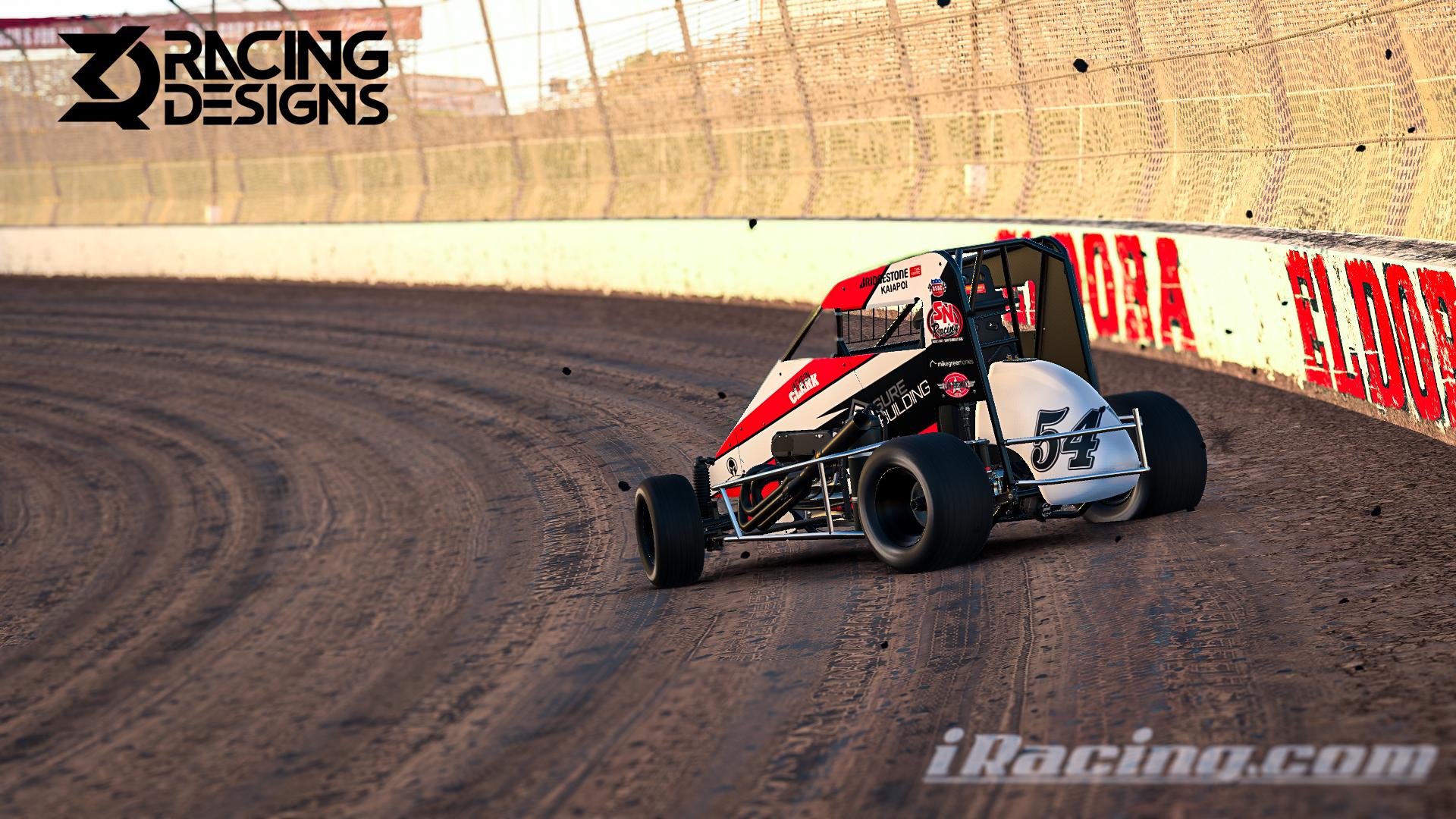 Jackson Clark SIMSTAMPED SN Racing Sure Building Dirt Midget by ...