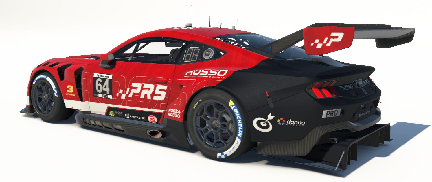 Rosso eSports | Ford Mustang GT3 by Danilo Vaz - Trading Paints