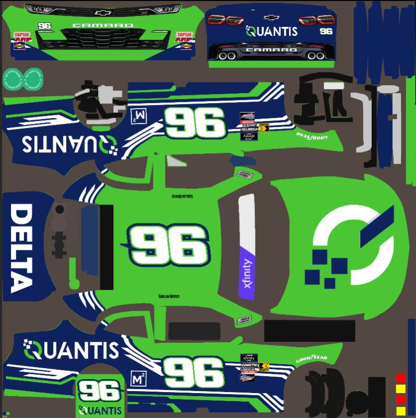 Fantasy #96 Quantis Xfinity Camaro by Caolan D. - Trading Paints