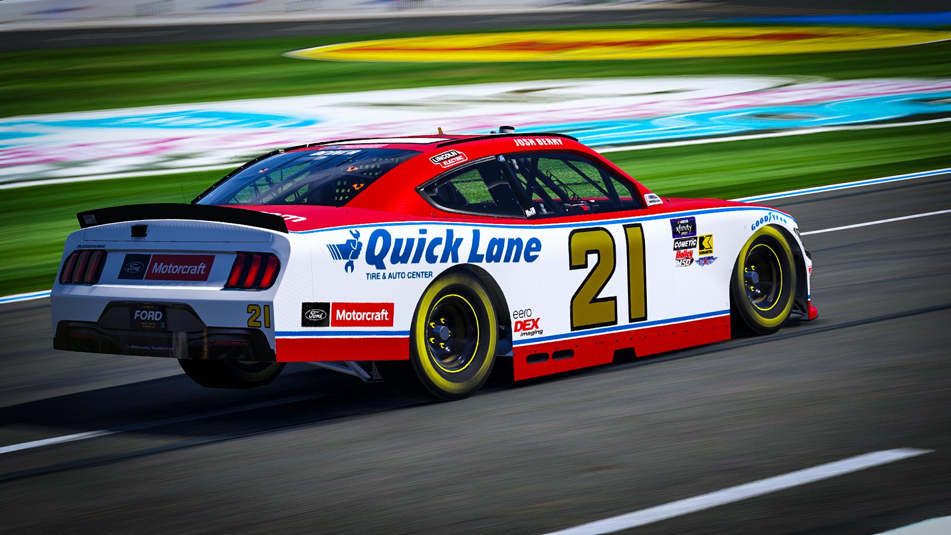 2025 #21 Josh Berry Quick Lane Ford Motorcraft Cust Num by Noah B ...