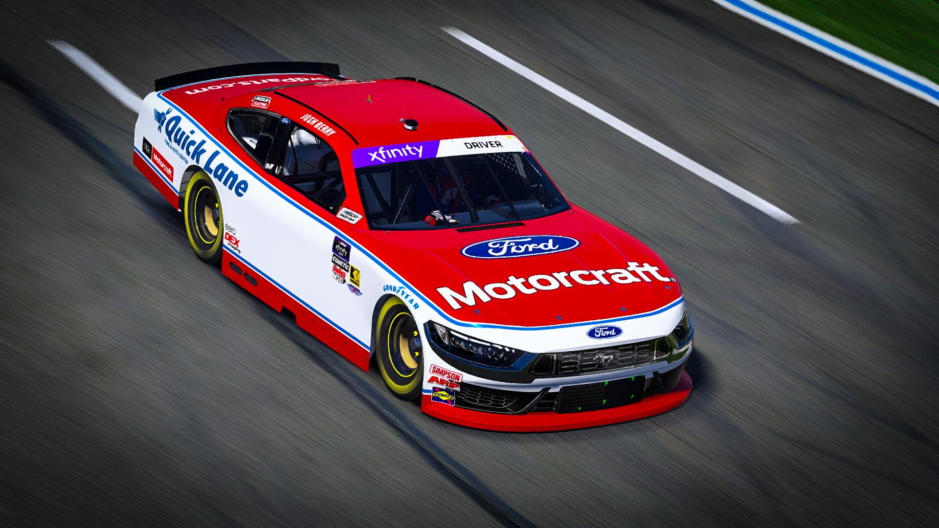 2025 #21 Josh Berry Quick Lane Ford Motorcraft Sim Stamp by Noah B ...