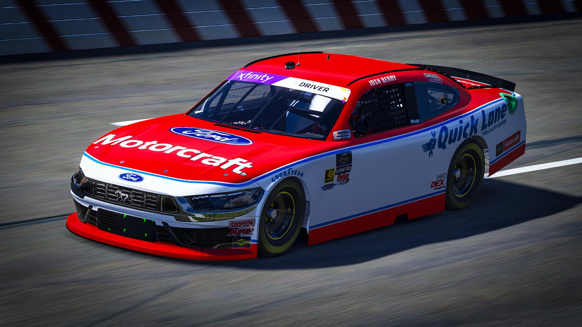 2025 #21 Josh Berry Quick Lane Ford Motorcraft Sim Stamp by Noah ...