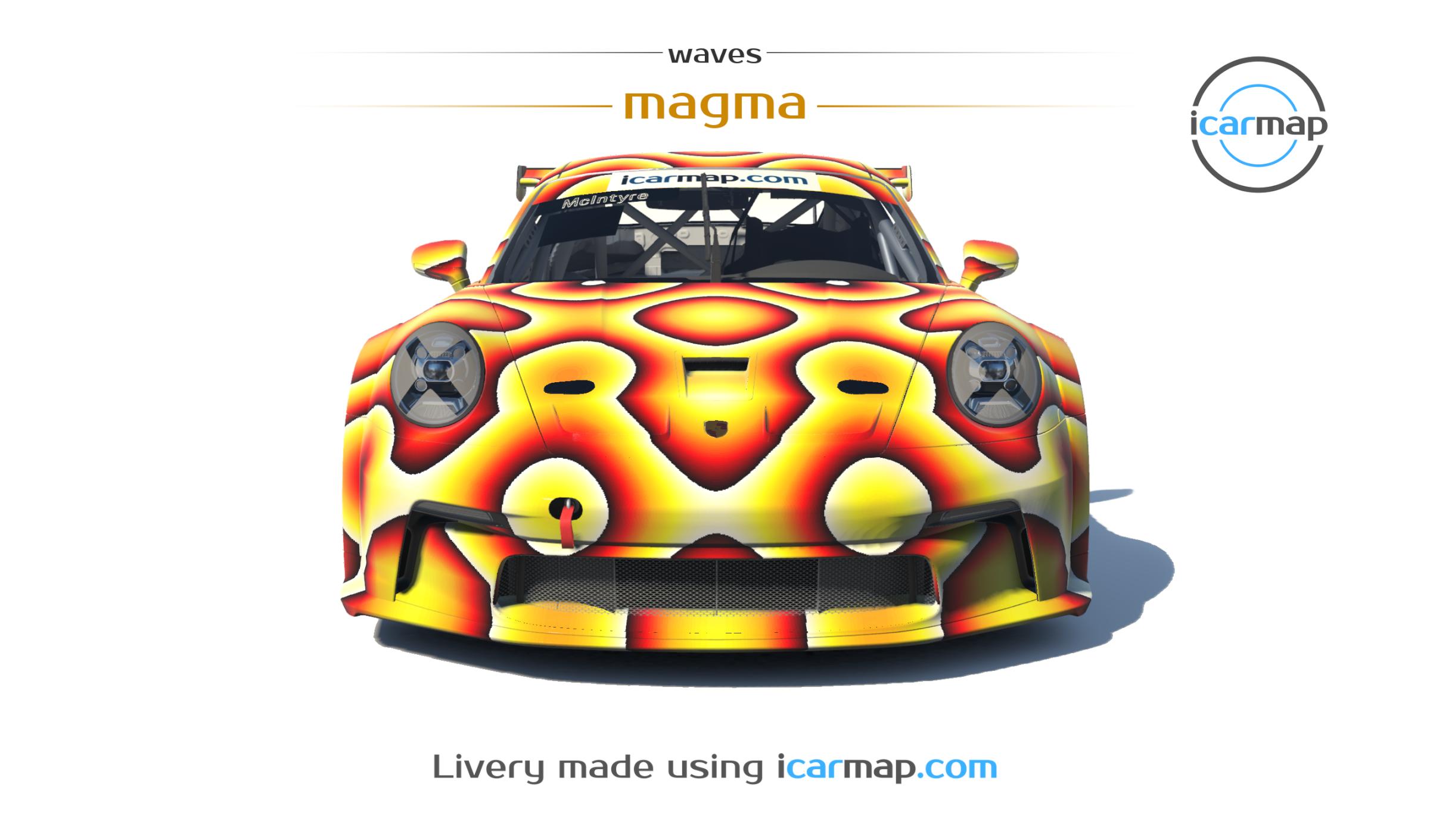 Waves - Magma (Porsche 911 GT3 Cup (992)) by Will M. - Trading Paints