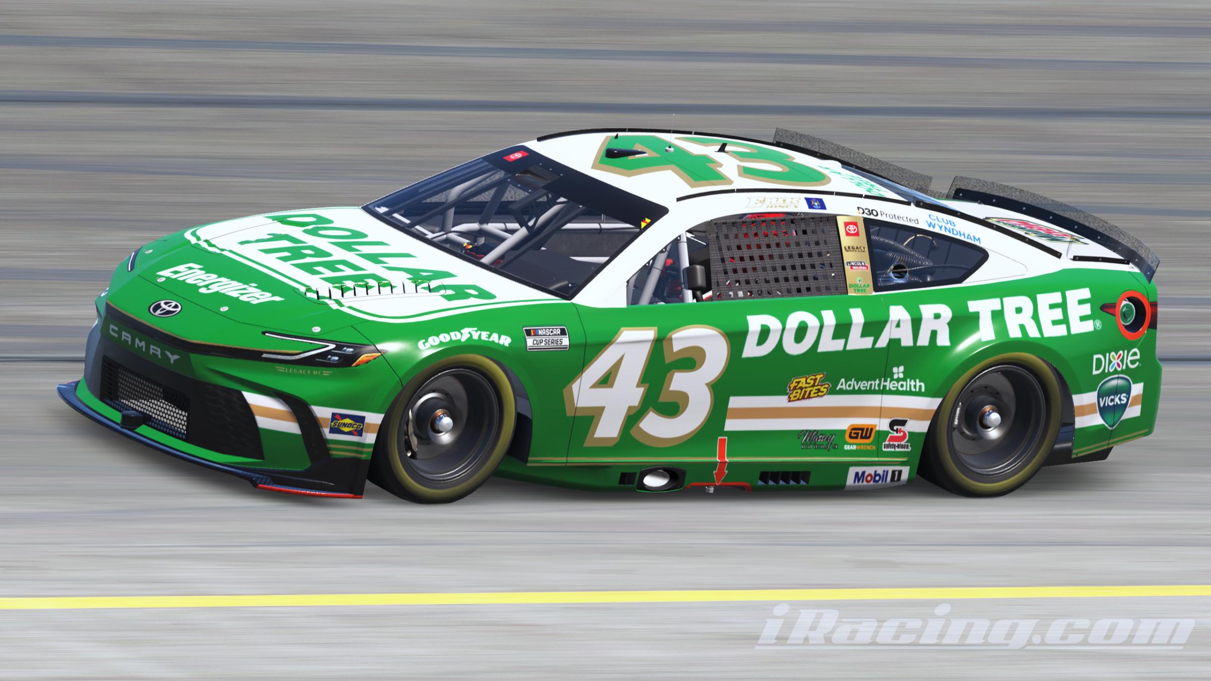 Erik Jones 2025 Dollar Tree (Custom #) by Gary P. - Trading Paints