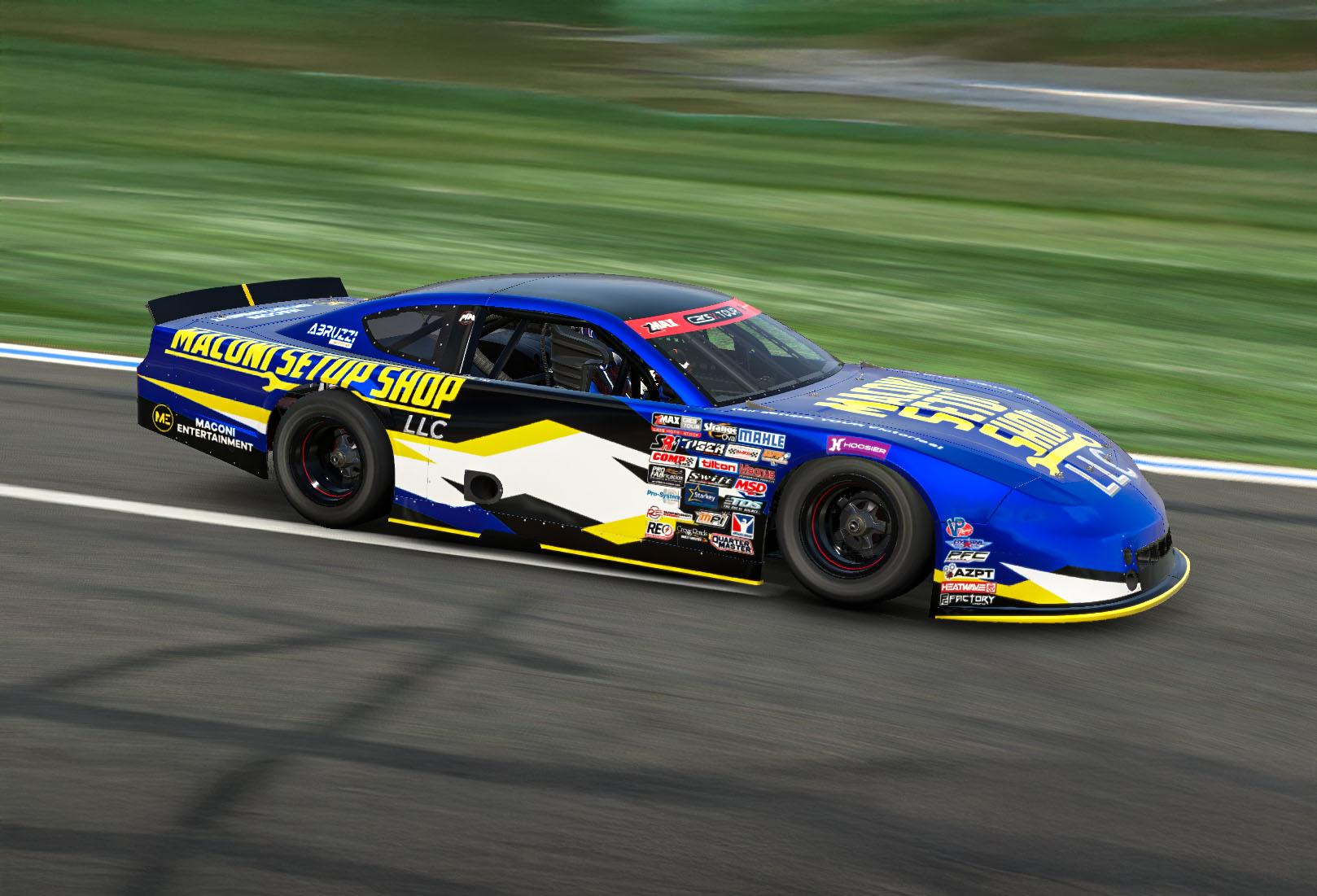 Maconi Setup Shop Blue Late Model Stock by Matt Nunnery - Trading Paints