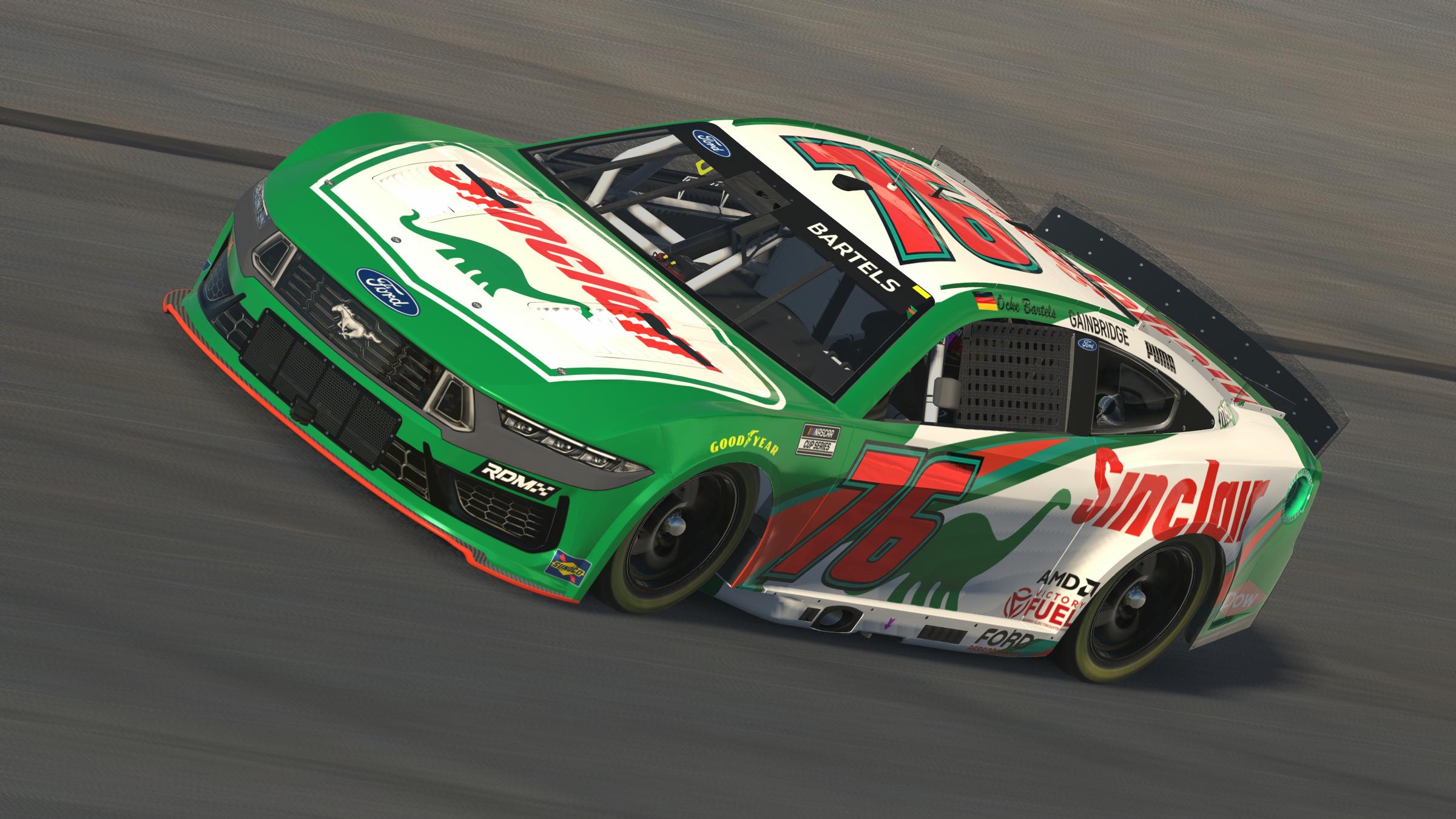 Fictional Sinclair Ford Mustang Dark Horse by Matt Bartels - Trading Paints