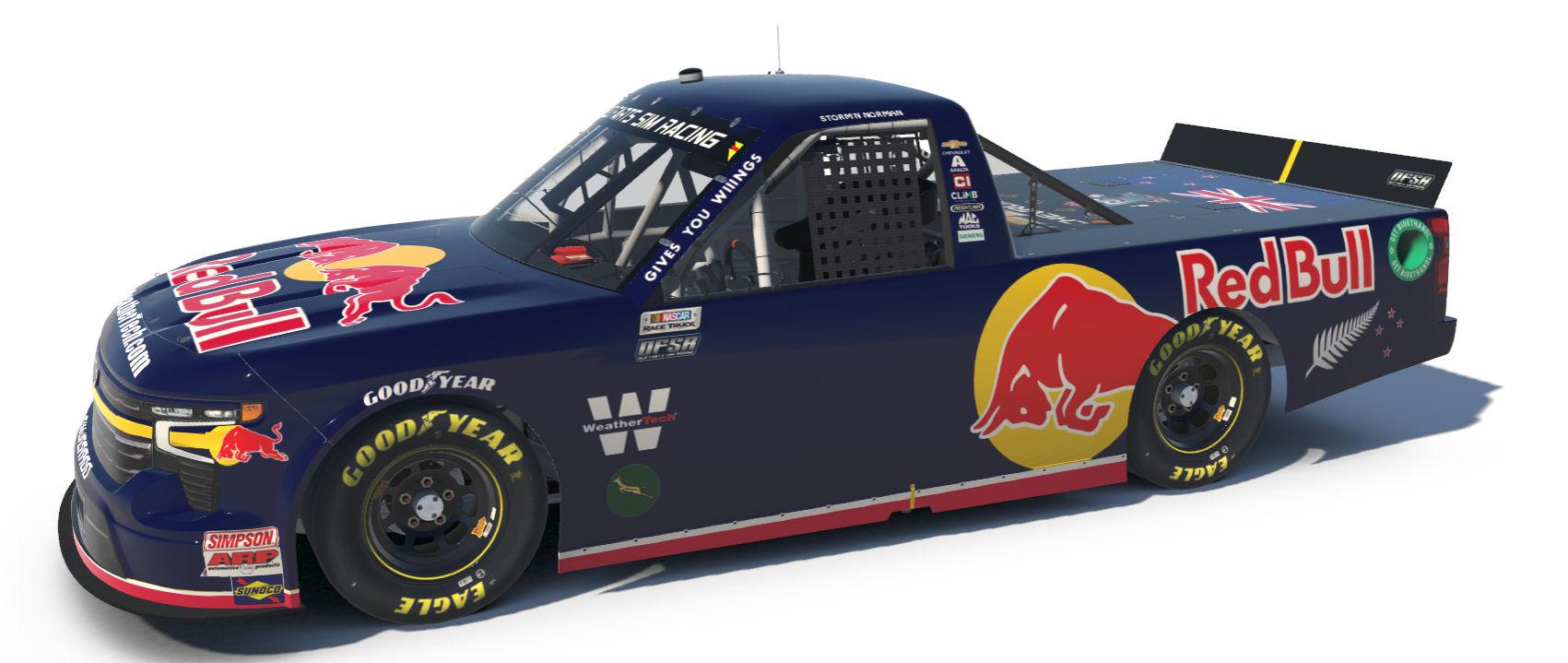 Norman Red Bull Chevrolet Silverado 2025 by Steve Buhala - Trading Paints