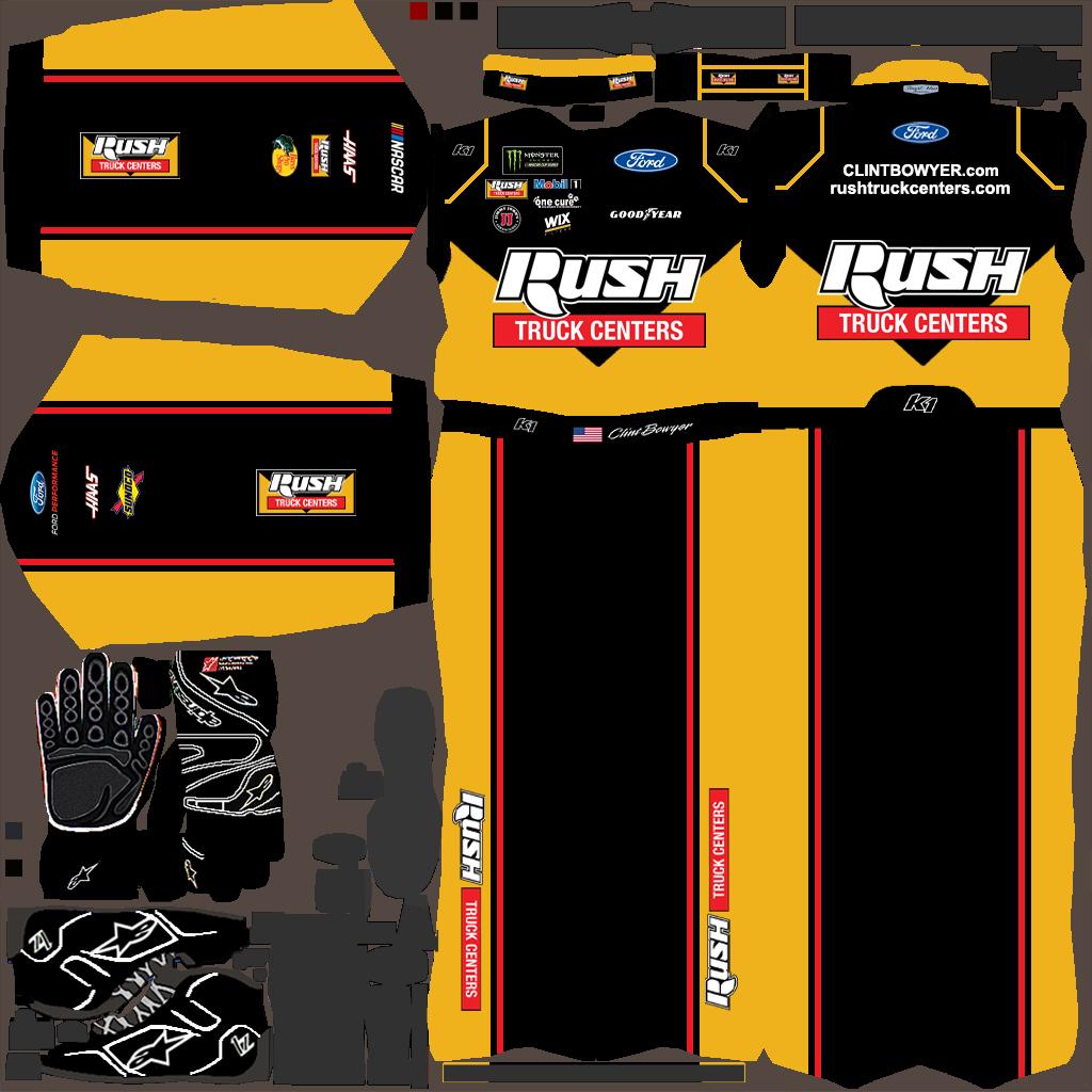 2018 Clint Bowyer Rush Truck Center K1 Suit by Dylan Martens - Trading ...