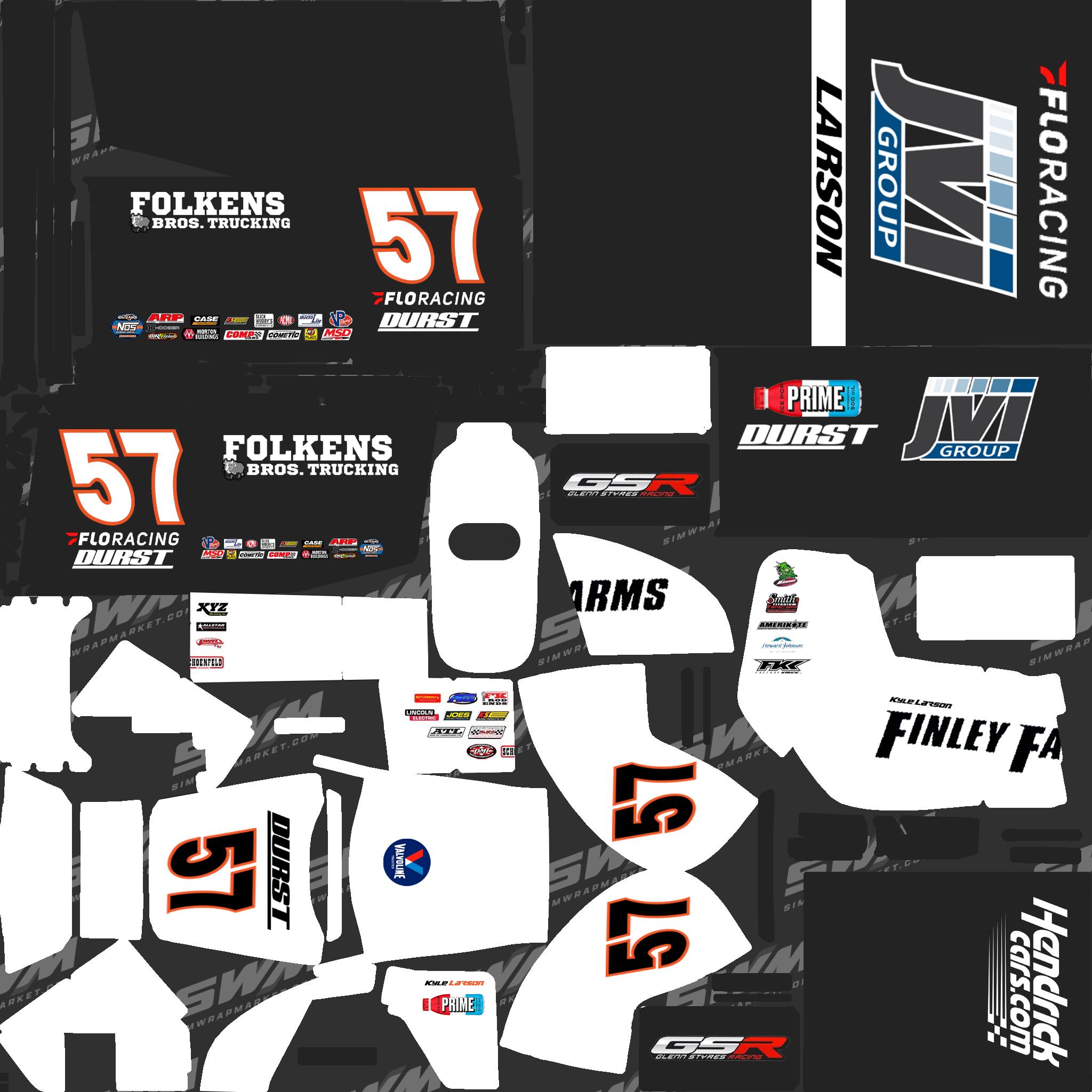 Kyle Larson 57 Paul Silva Dirt Micro Sprint by Dylan Martens - Trading ...