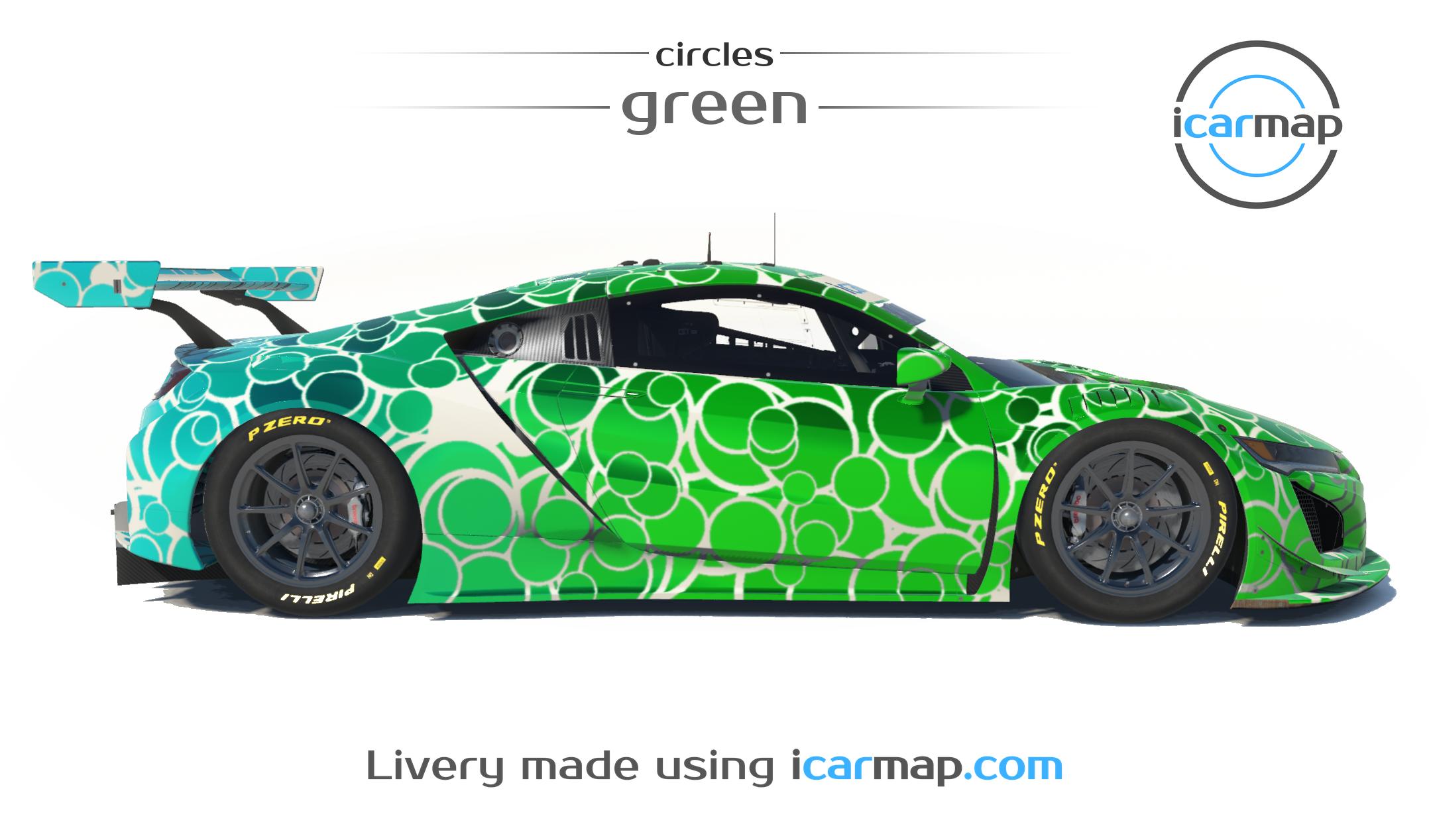 Circles - Green (Acura NSX GT3 EVO 22) by Will M. - Trading Paints