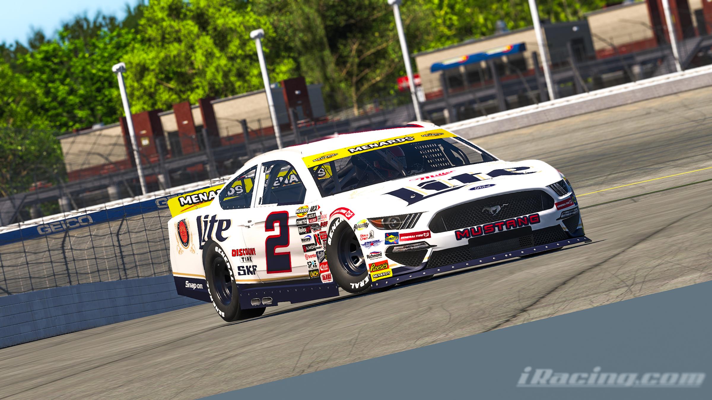 Miller Lite ARCA Ford Mustang v1E 2025 by Doyle Lowrance - Trading Paints