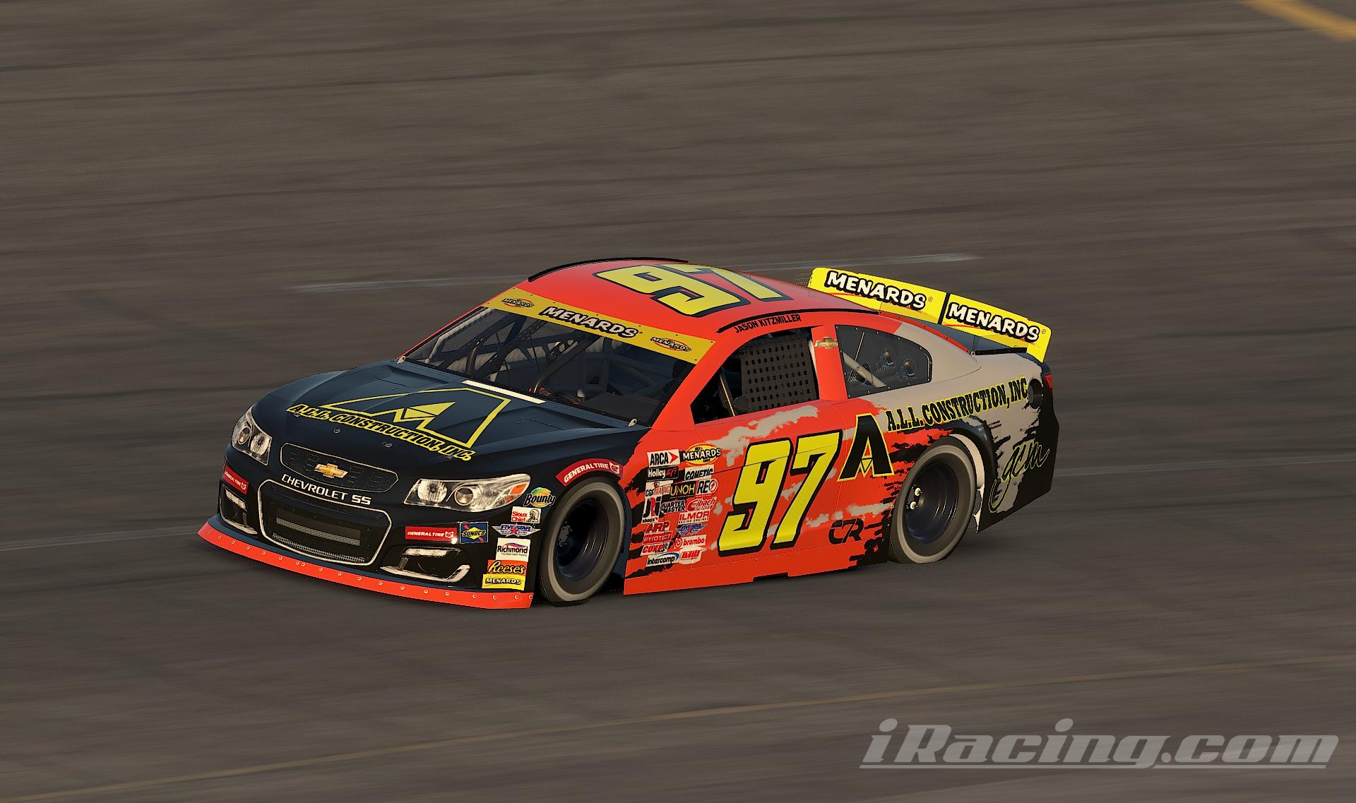 2023 #97 Jason Kitzmiller ALL Construction ARCA car by Sam C. - Trading ...