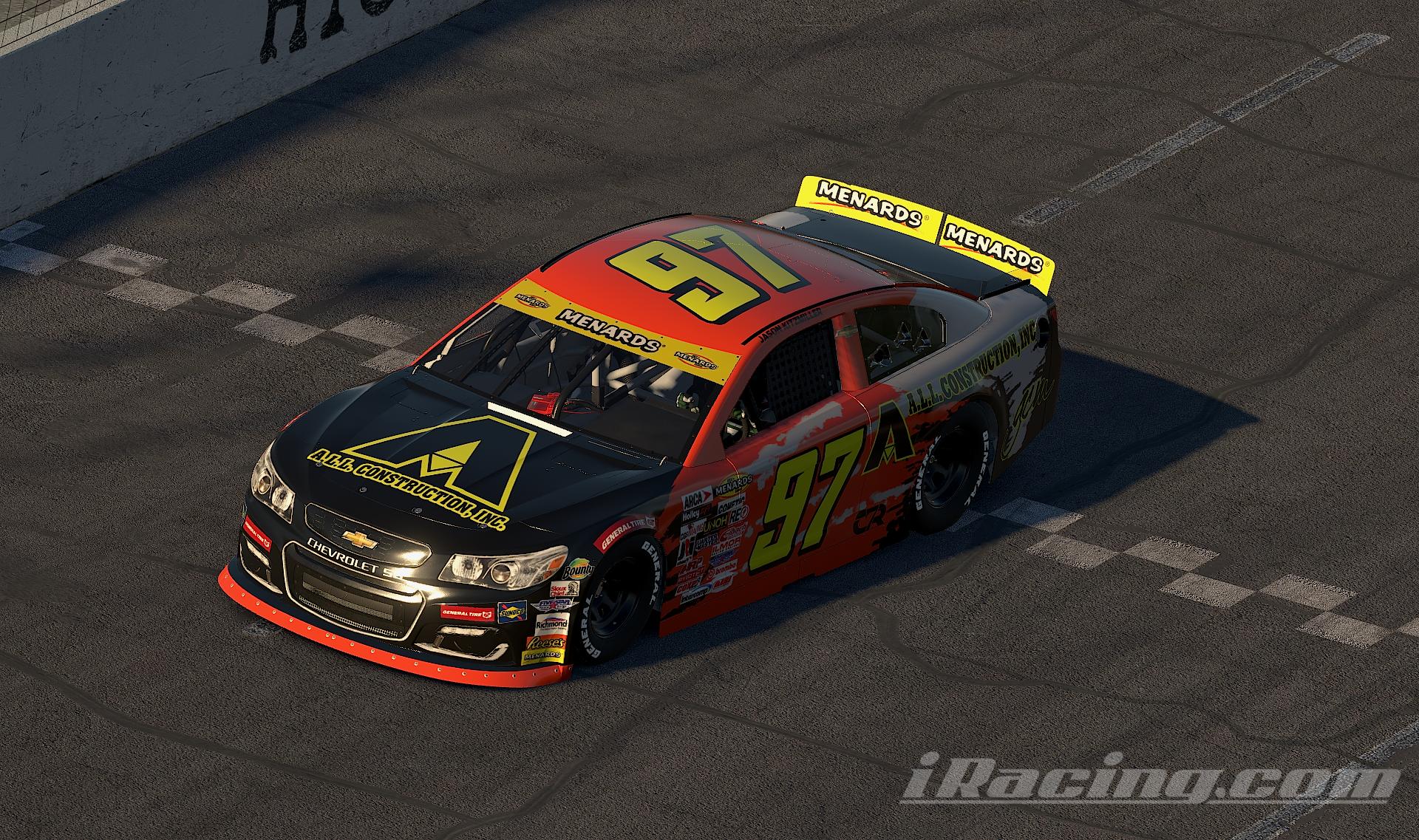 2023 #97 Jason Kitzmiller ALL Construction ARCA car by Sam C. - Trading ...