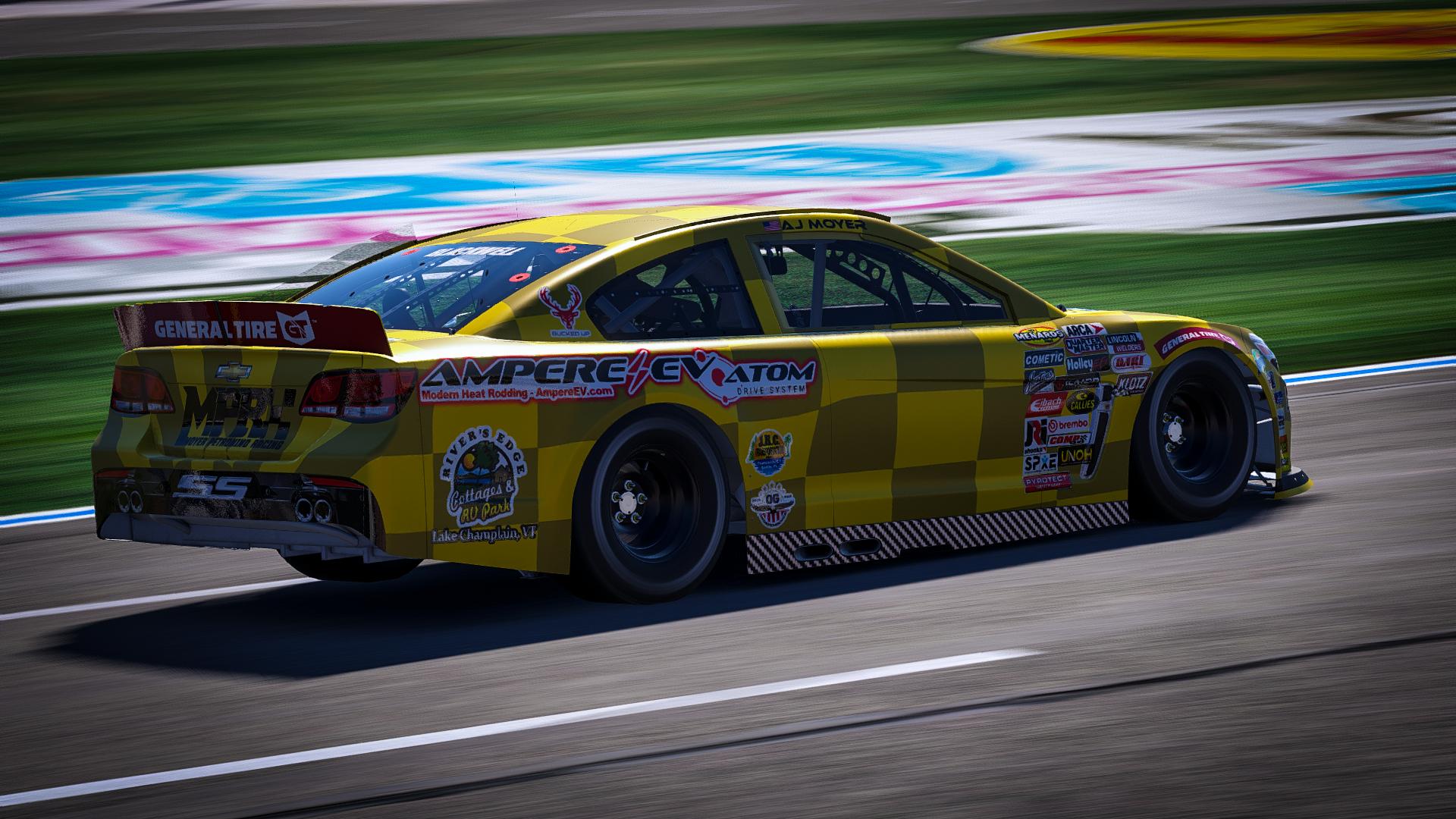 #88 AJ Moyer A.J. Moyer Racing AmpereEV Sim Stamp by Noah B. - Trading ...