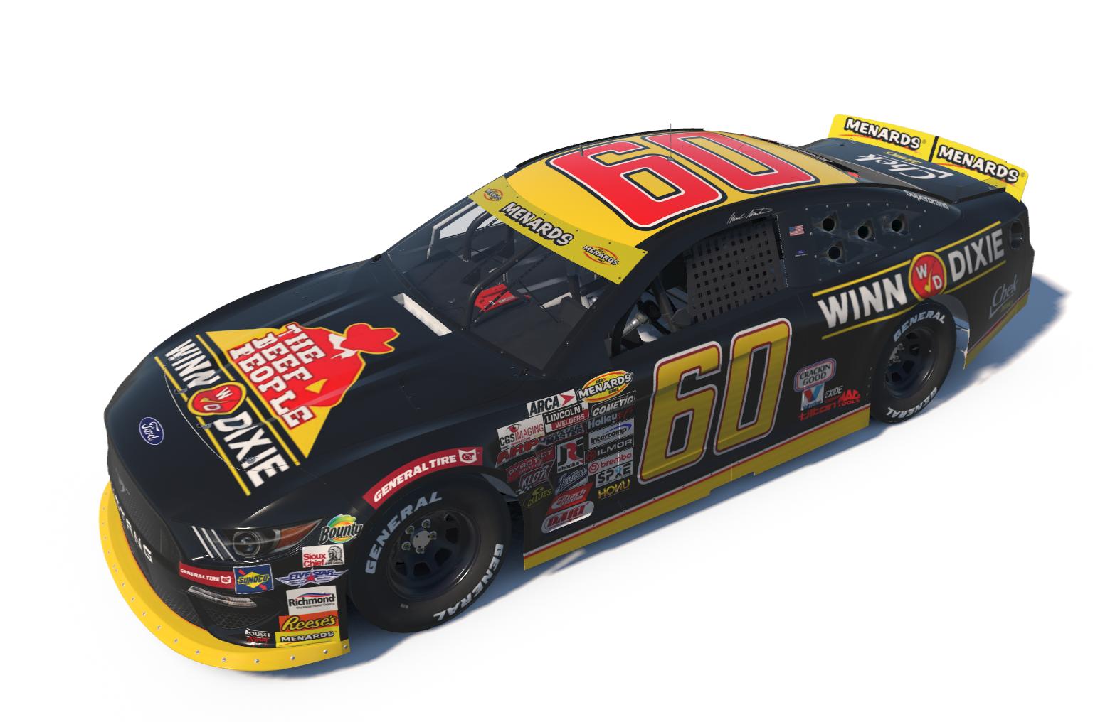 Mark Martin 1998 Winn Dixie throwback Arca Mustang (No Numbers/Updated ...