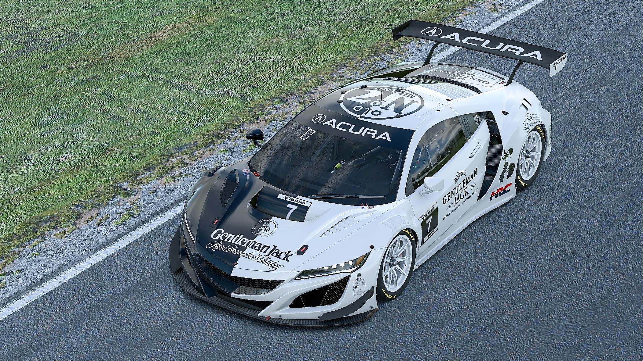 Acura NSX Gentleman Jack B&W no# by Jim C. - Trading Paints