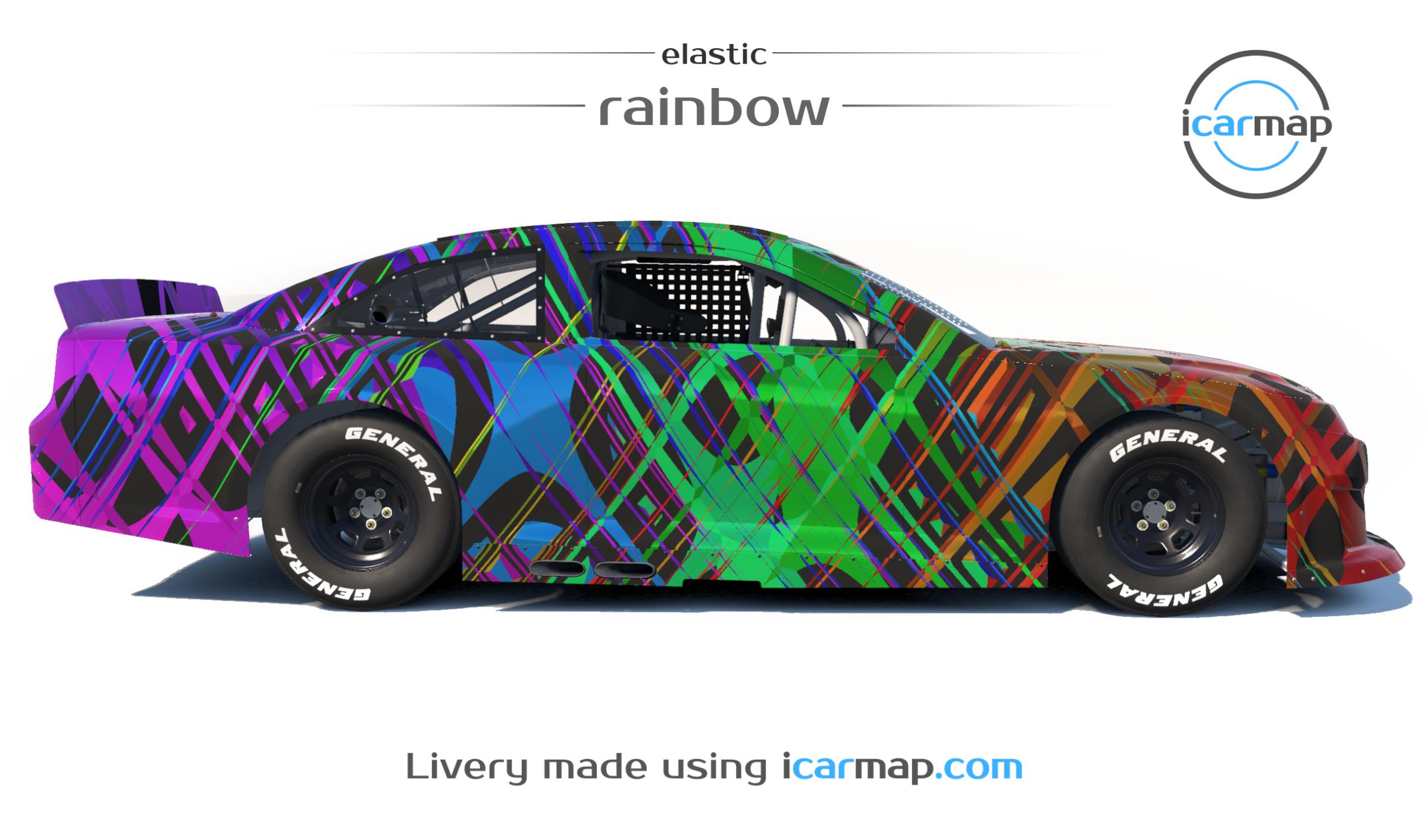Elastic - Rainbow (ARCA Toyota Camry) by Will M. - Trading Paints