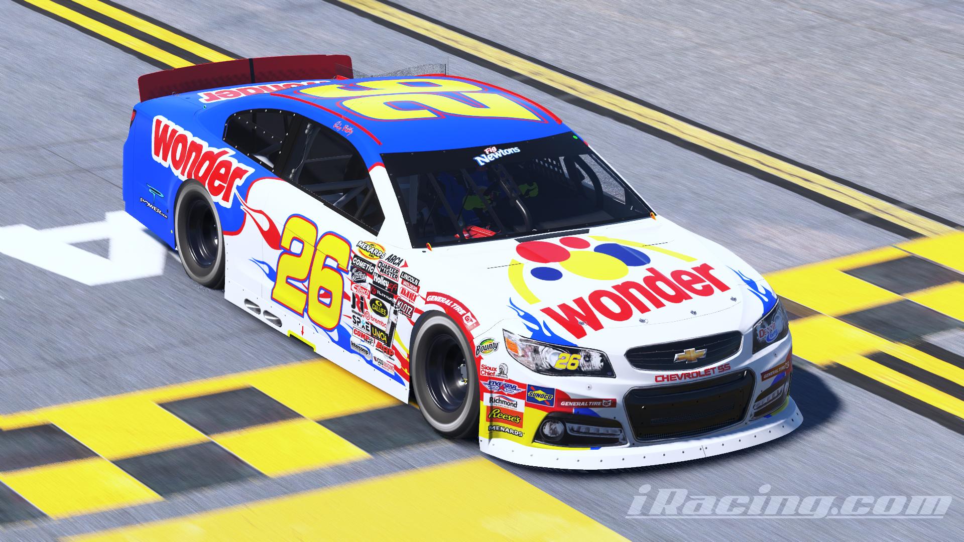 (ARCA) Ricky Bobby Wonder Bread Chevy SS by Luke G. - Trading Paints