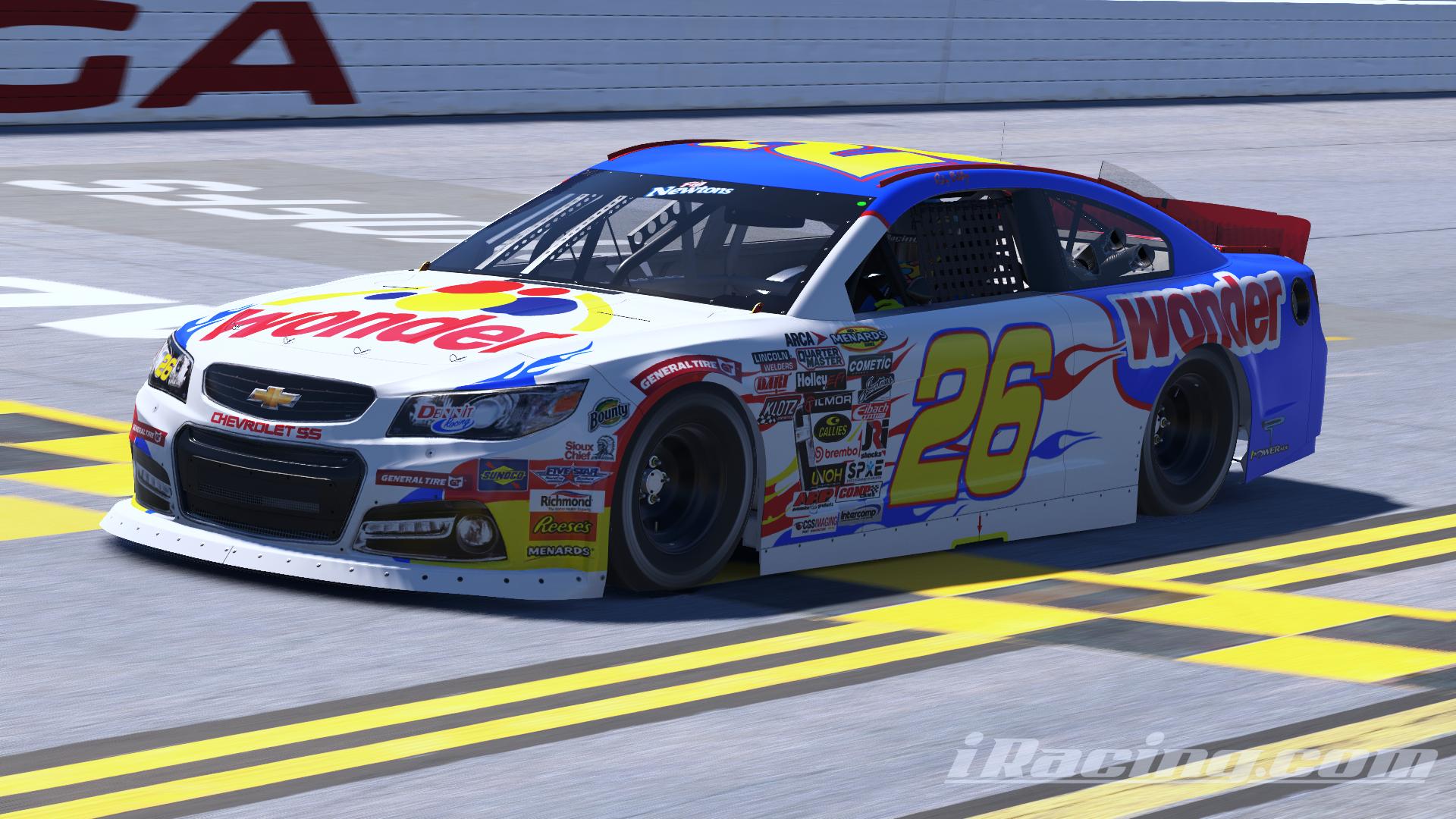 (ARCA) Ricky Bobby Wonder Bread Chevy SS by Luke G. - Trading Paints