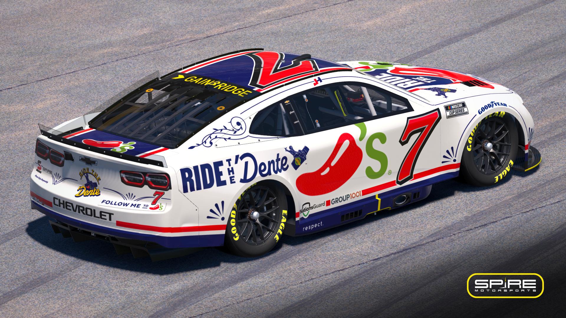 2025 #7 Justin Haley Chilis Ride The Dente (No Numbers) by Spire ...