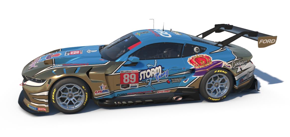 STORM Racing Crown Royal Blue w/ Gold by Wesley Strait - Trading Paints