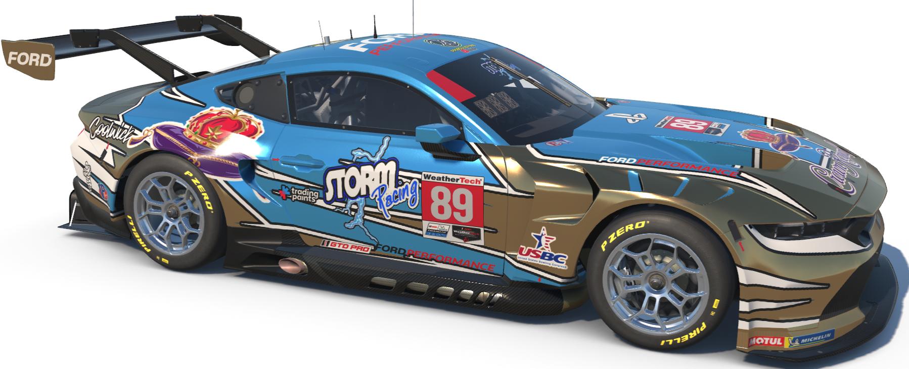 STORM Racing Crown Royal Blue w/ Gold by Wesley Strait - Trading Paints
