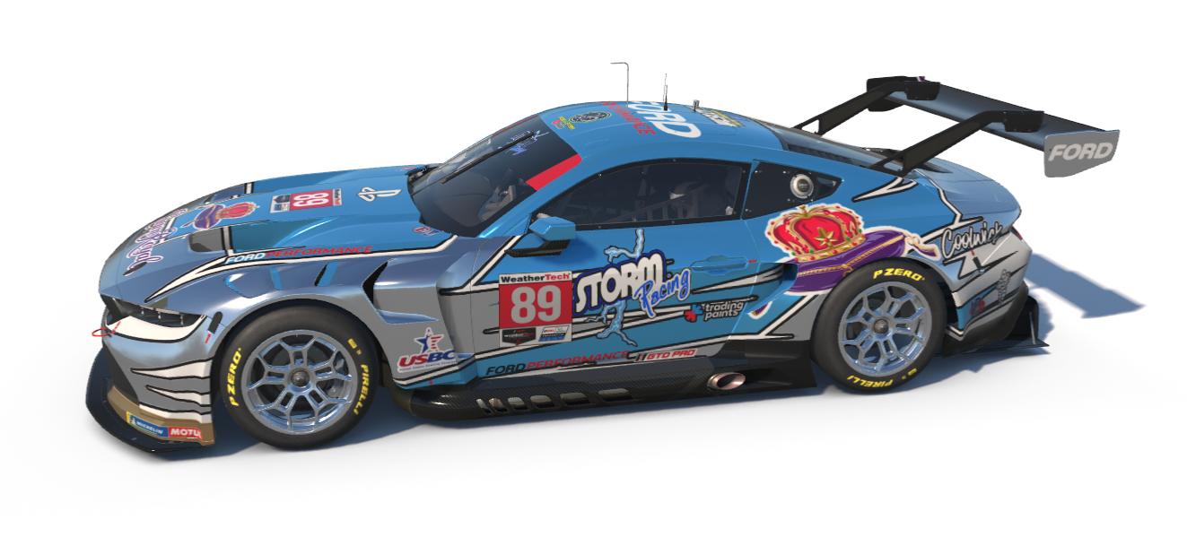 STORM Racing Crown Royal Blue w/ Silver by Wesley Strait - Trading Paints