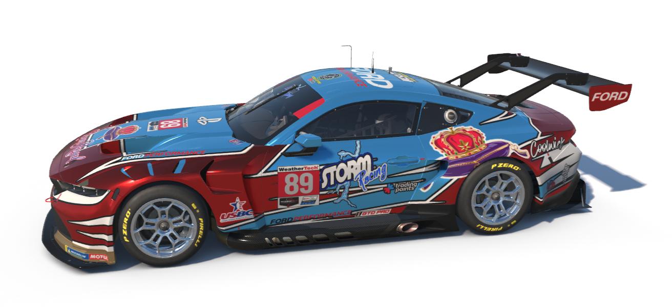 STORM Racing Crown Royal Blue w/ Red by Wesley Strait - Trading Paints