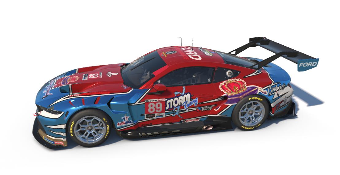 STORM Racing Crown Royal Red w/ Blue by Wesley Strait - Trading Paints