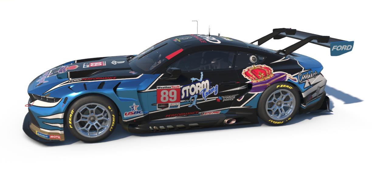 STORM Racing Crown Royal Black w/ Blue by Wesley Strait - Trading Paints