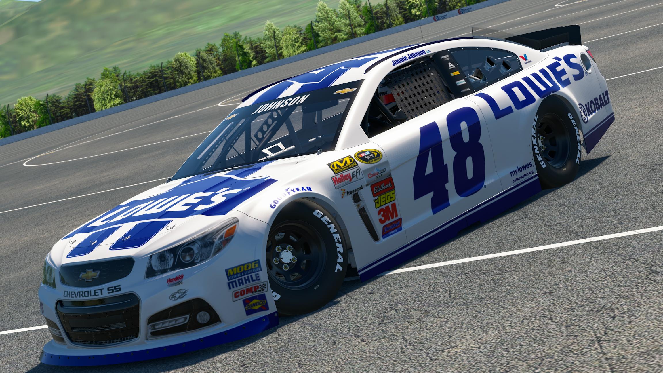 Jimmie Johnson 2014 Lowes White Lightning (Sim Stamped #) by Jason ...