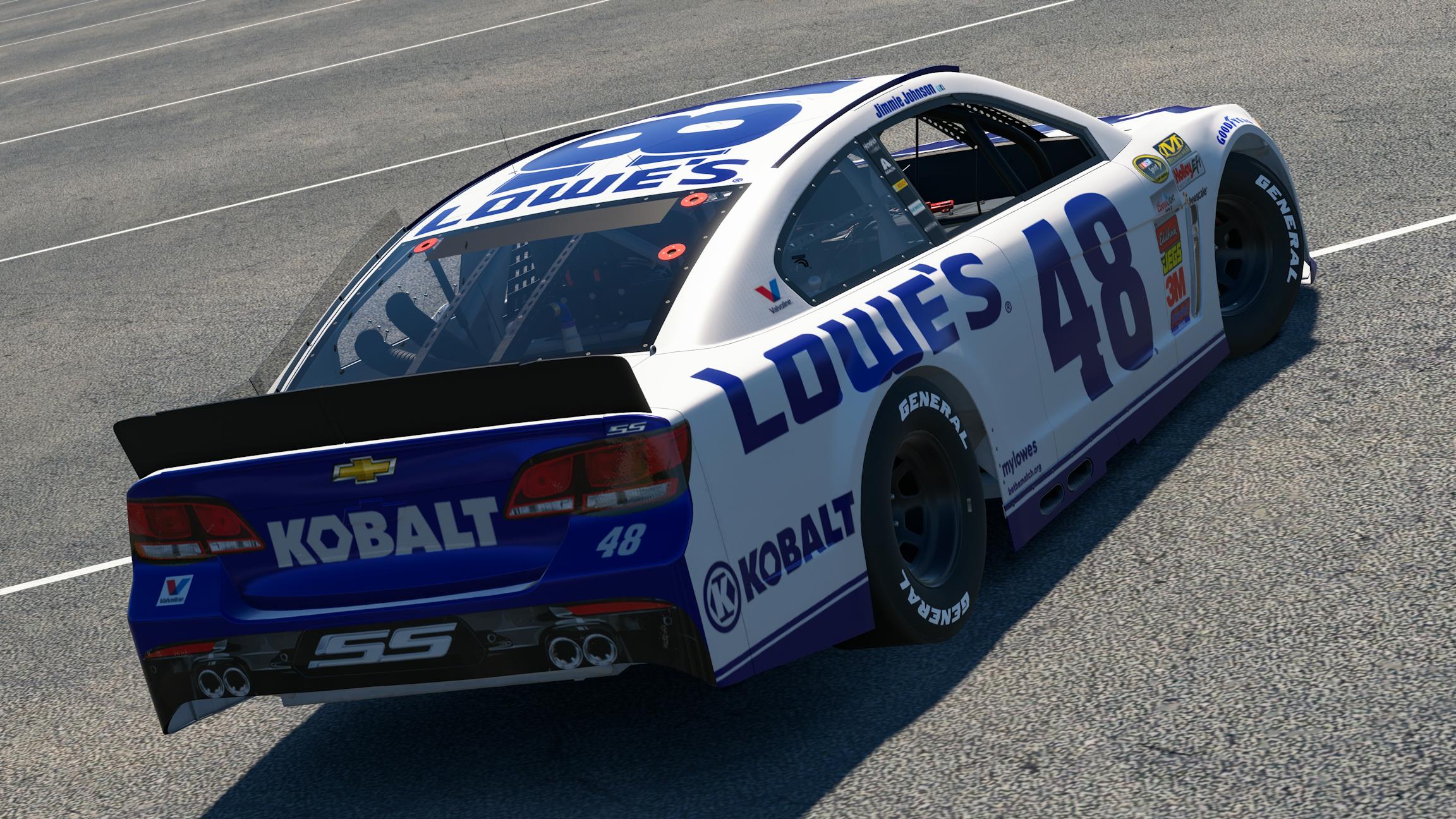 Jimmie Johnson 2014 Lowes White Lightning (Sim Stamped #) by Jason ...