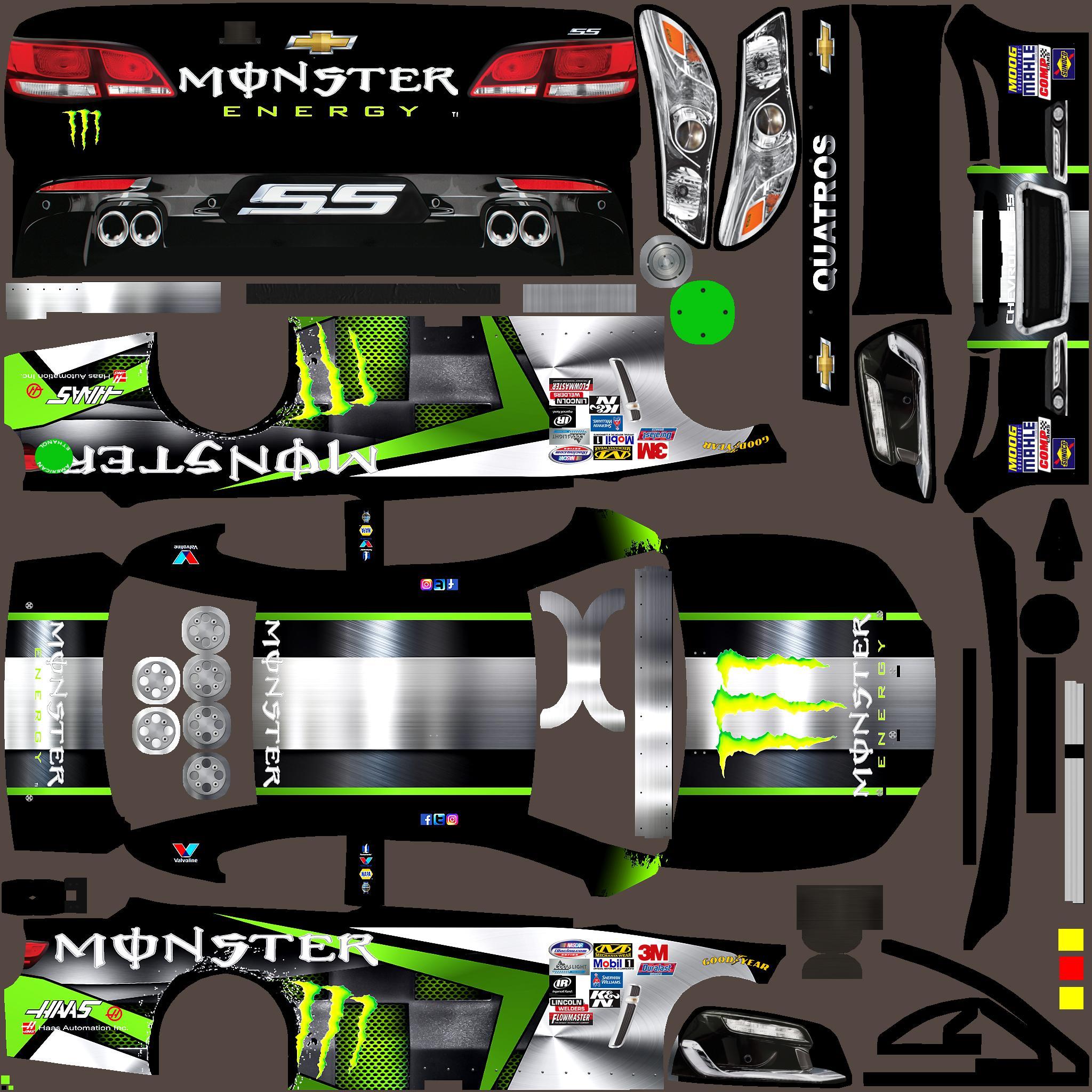 Monster Energy Chevy SS Custom Paint Scheme by Jose M. - Trading Paints