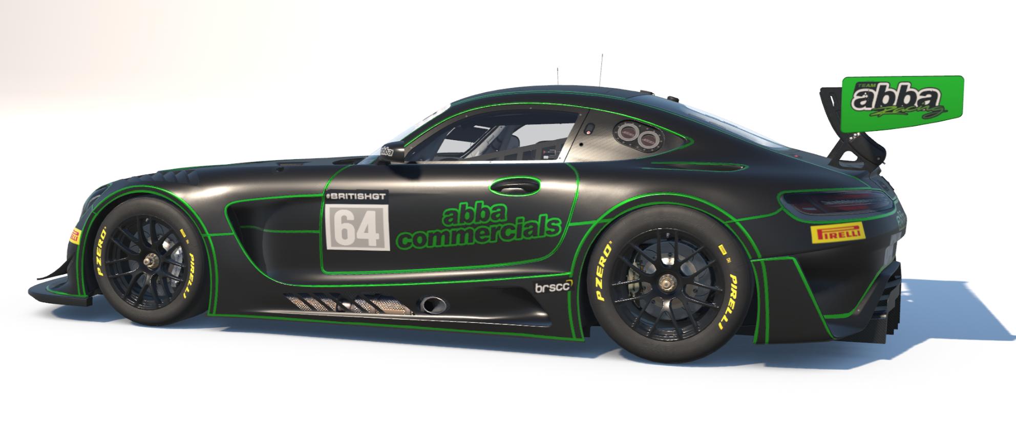 Team Abba Racing 2025 Livery update for the British GT3 season - Car #8 ...
