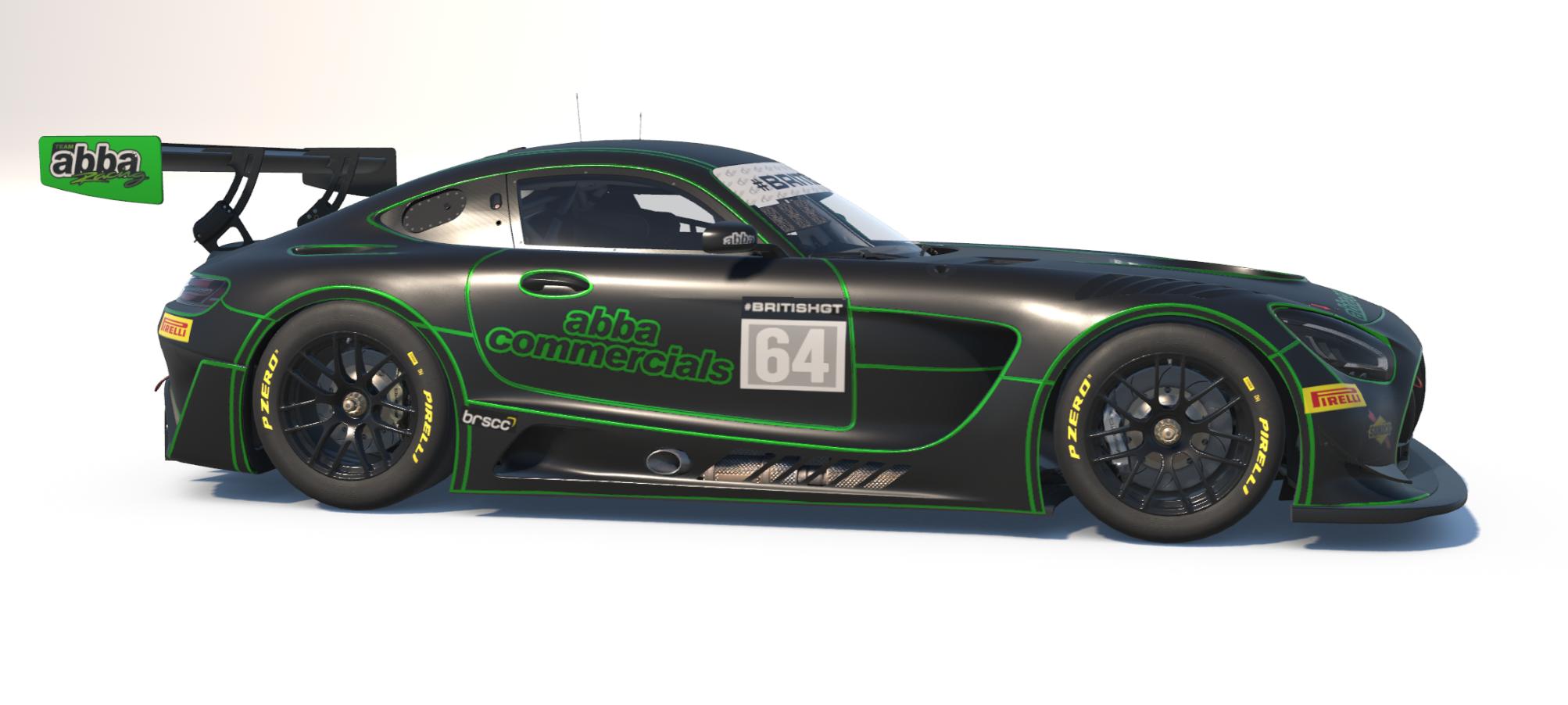 Team Abba Racing 2025 Livery update for the British GT3 season - Car #8 ...