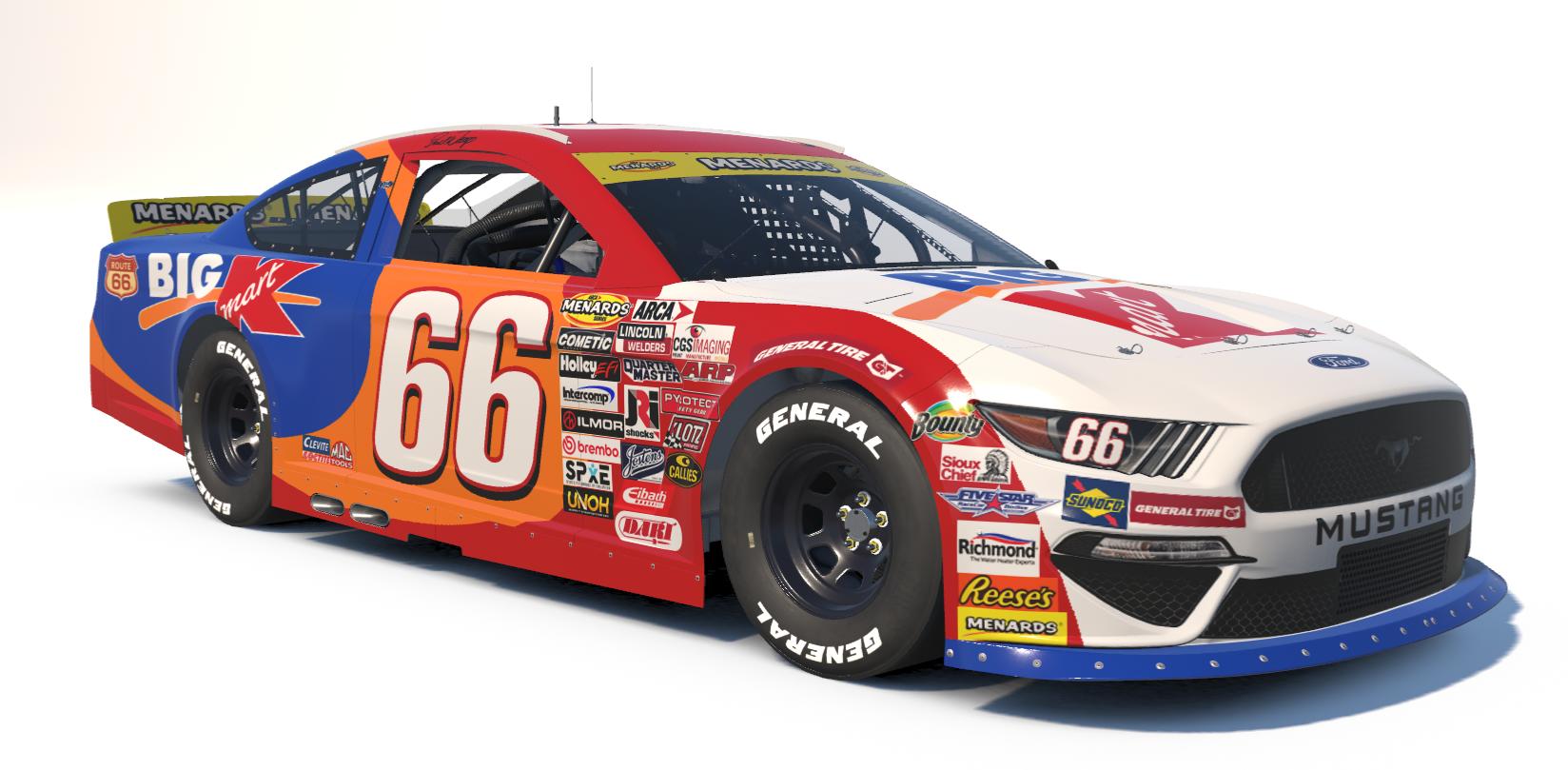 Darrell Waltrips 1999 KMart Ford w/numbers by Josh Bearden - Trading Paints