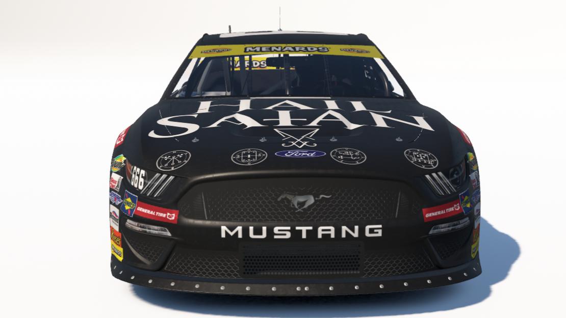 "HAIL SAtAN" ARCA Ford Mustang by Carson C. - Trading Paints