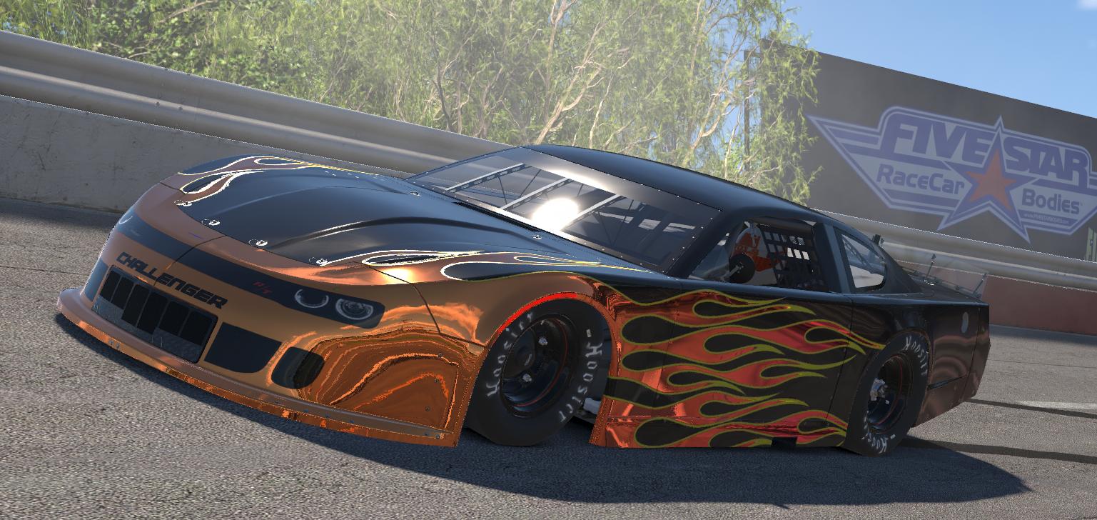 Black With Flames Challenger by Adam Roberson - Trading Paints