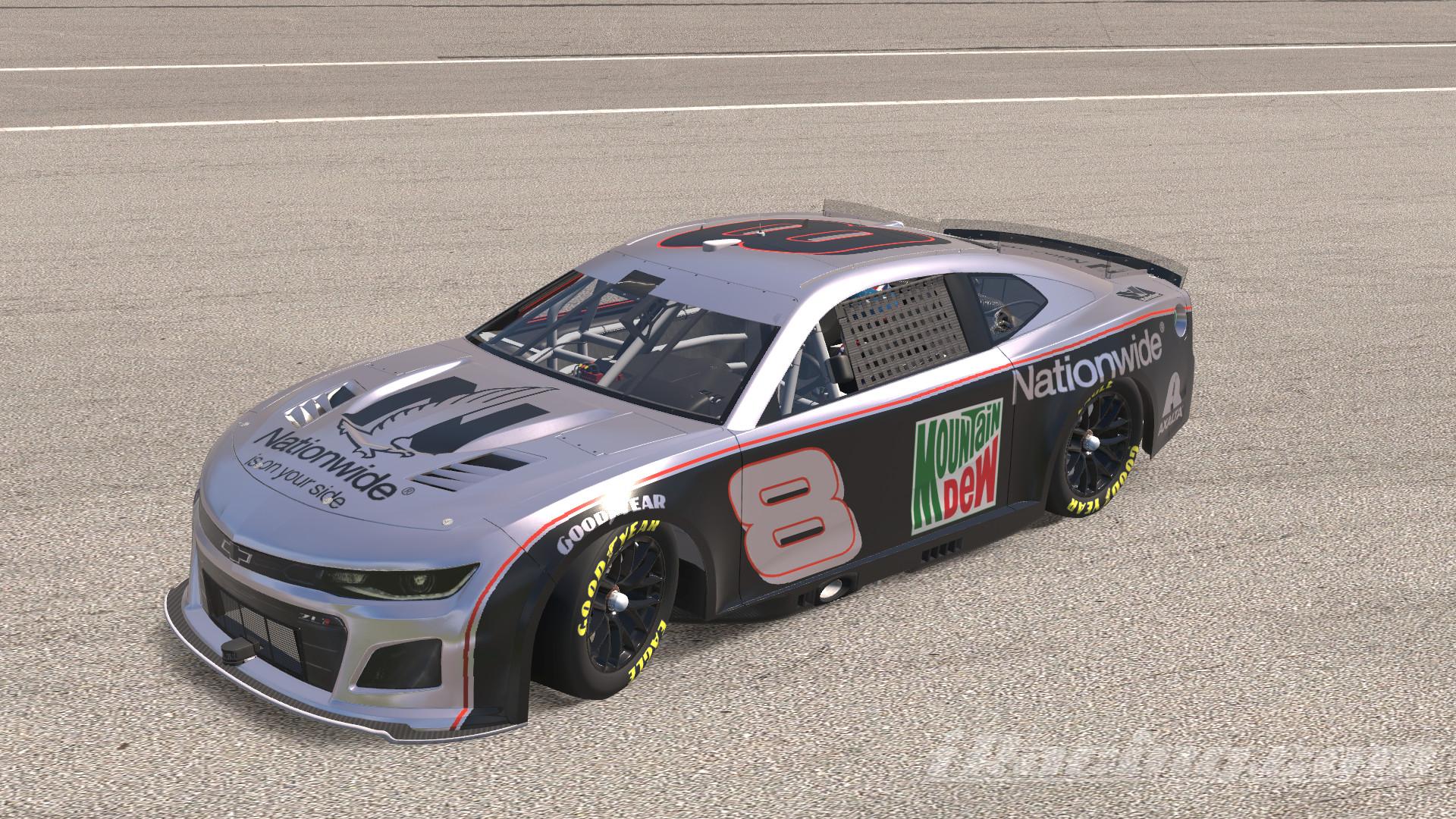 DALE JR GREY GHOST as the #8 by Lucas Alves9 - Trading Paints
