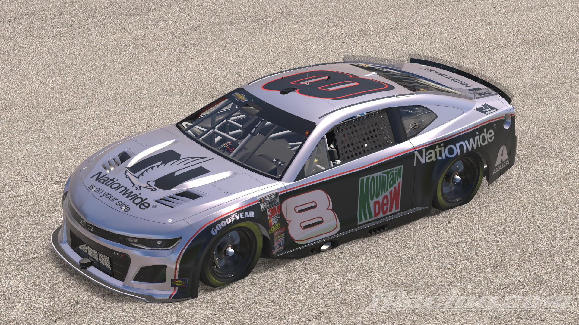 DALE JR GREY GHOST as the #8 by Lucas Alves9 - Trading Paints