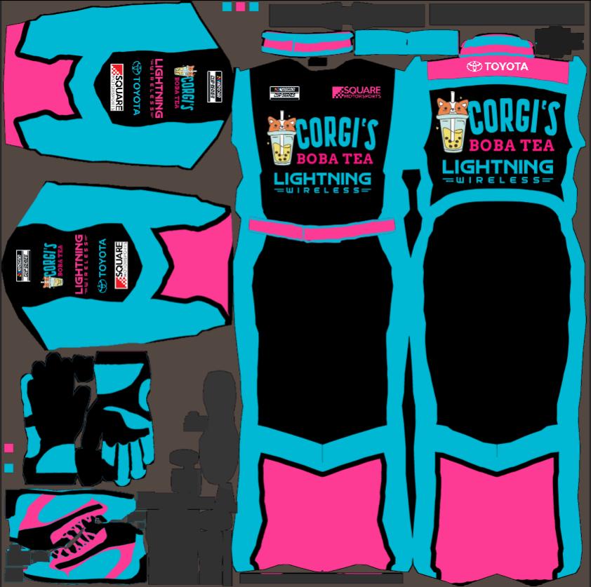 Corgi Toyota NASCAR Suit by Caolan D. - Trading Paints