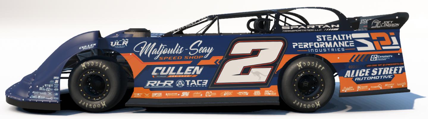 Riley Hutchison Orange Blue DLM #2 by Connor Cullen - Trading Paints