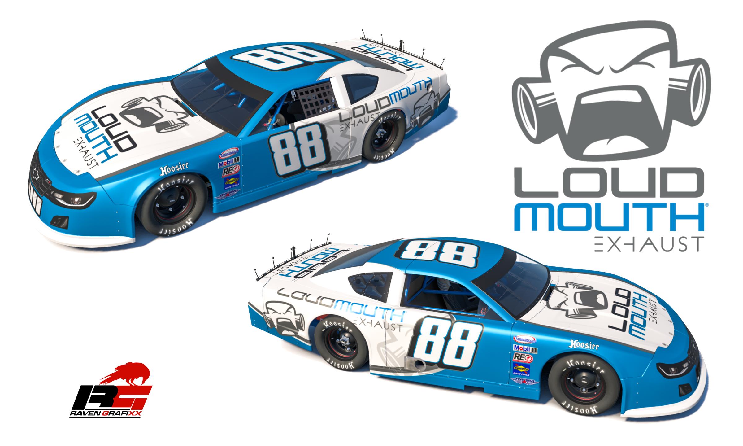 LoudMouth Super Late Model v2C 2025 #88 by Doyle Lowrance - Trading Paints