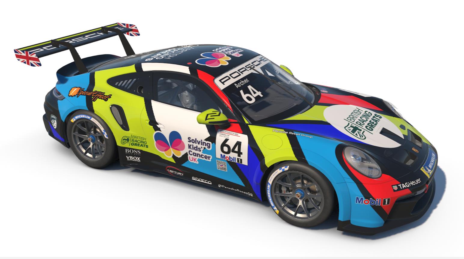 Carl Cavers Car #22 Porsche Carrera Cup GB 2025 - Century Motorsport by ...