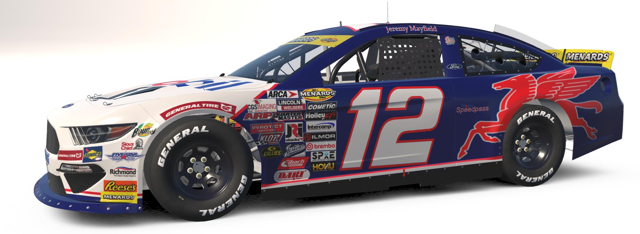 Jeremy Mayfield 1998Mobil One Ford Numbers by Josh Bearden - Trading Paints