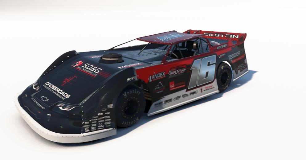 Matt Barbour Dirt Late Model Replica by Tyler Bowman4 - Trading Paints