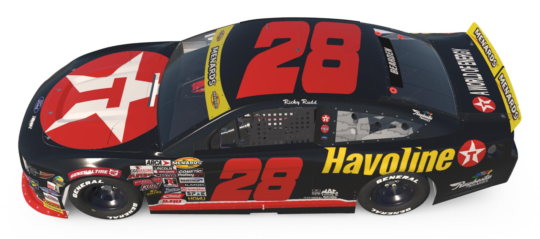 Ricky Rudds 2001 Texaco Havoline Ford numbers by Josh Bearden - Trading ...