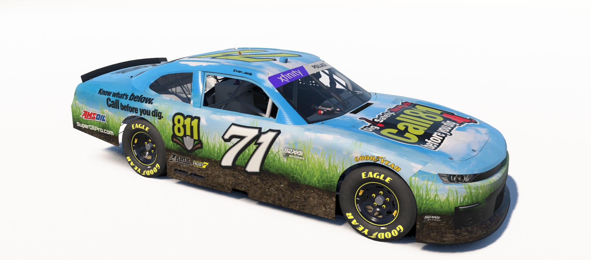 Evan Janik - Dig 811 Xfinity by Alex Pollack - Trading Paints