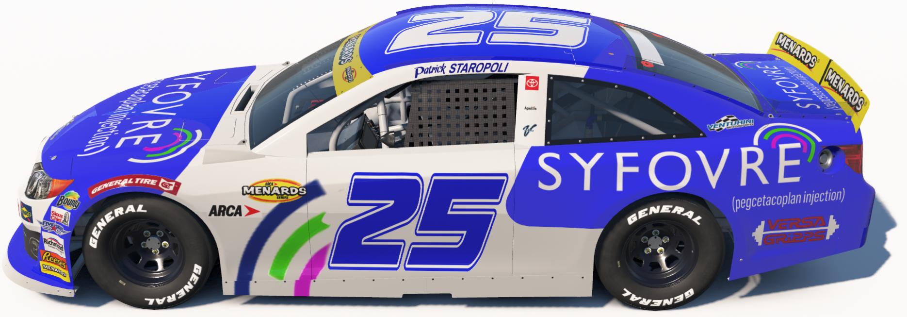 2025 Patrick Staropoli Arca Syfovre Toyota by Robert H. - Trading Paints