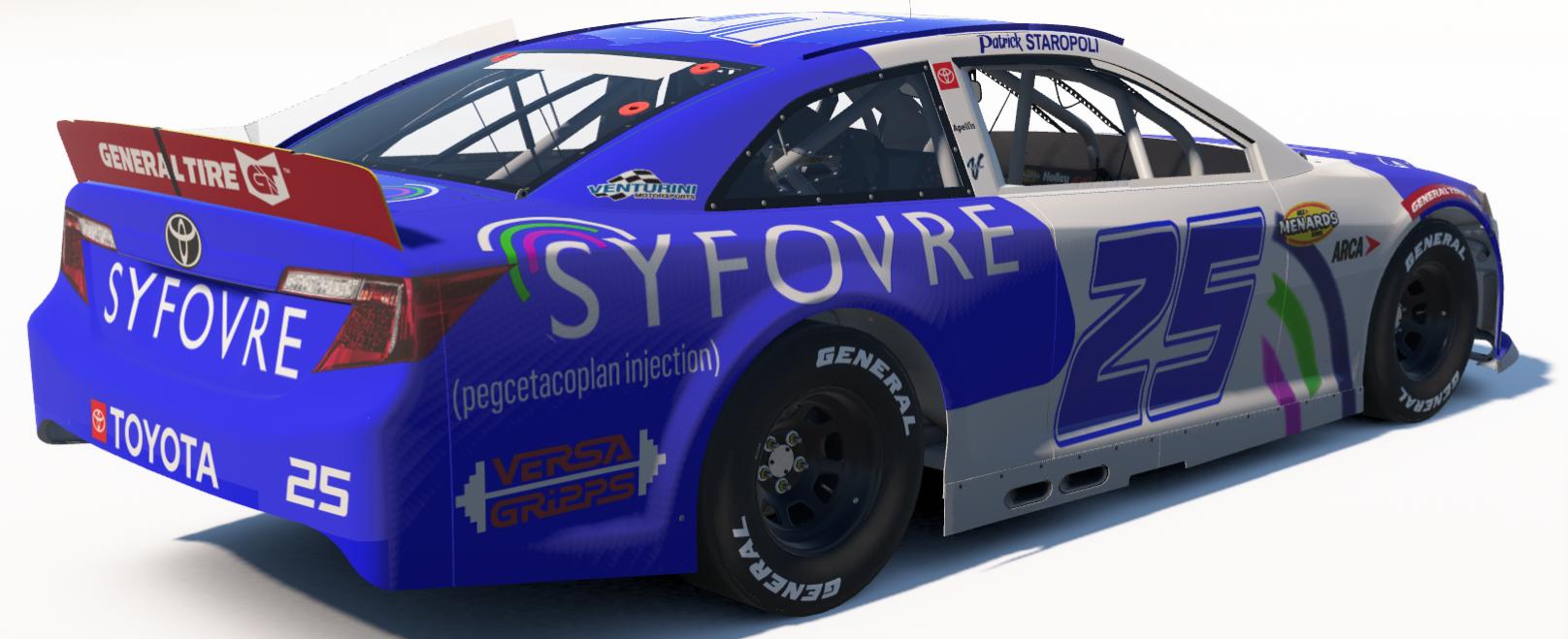 2025 Patrick Staropoli Arca Syfovre Toyota by Robert H. - Trading Paints